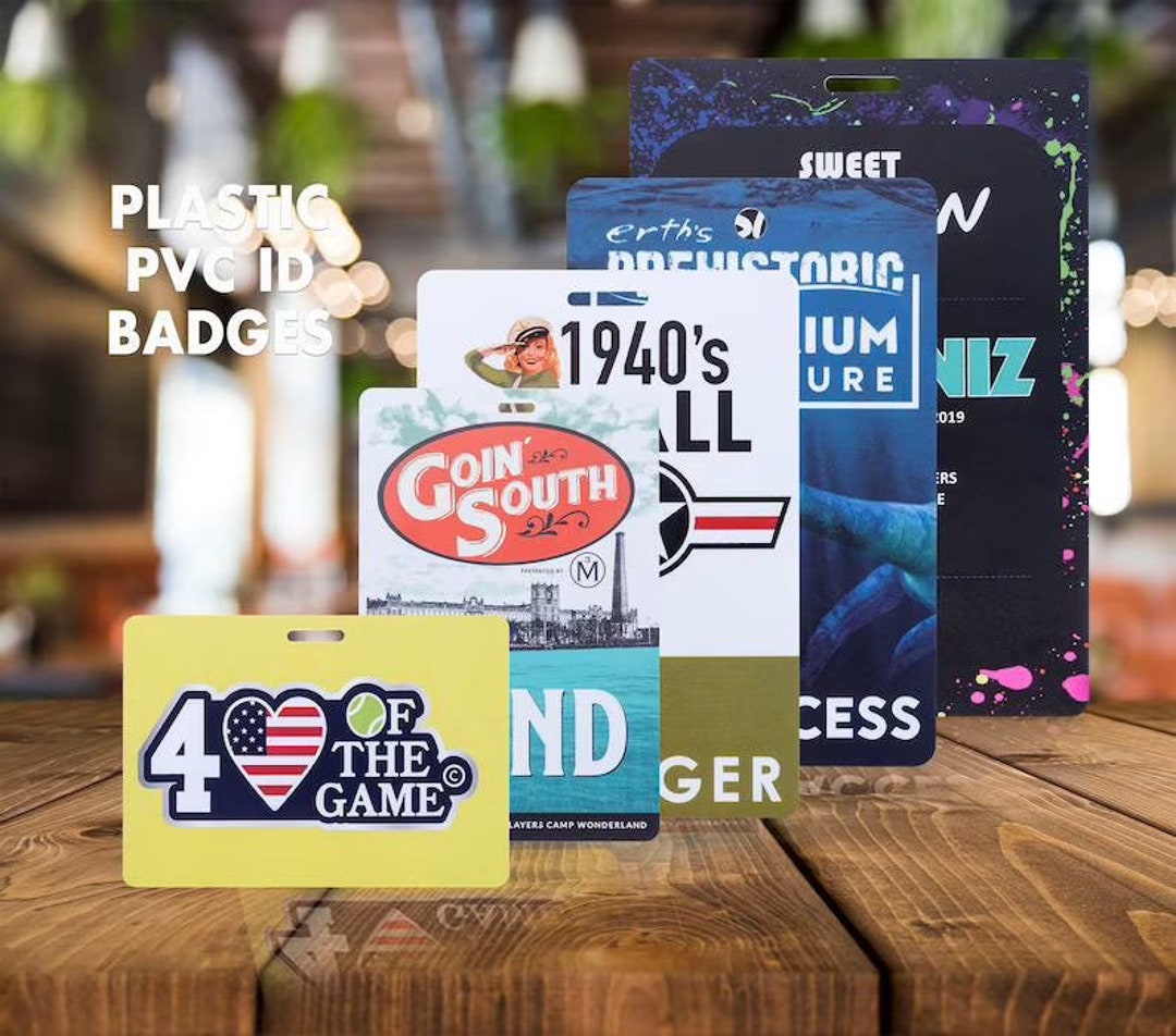 Full Color Plastic Photo ID Badges & PVC Cards - Both Side Printed ...