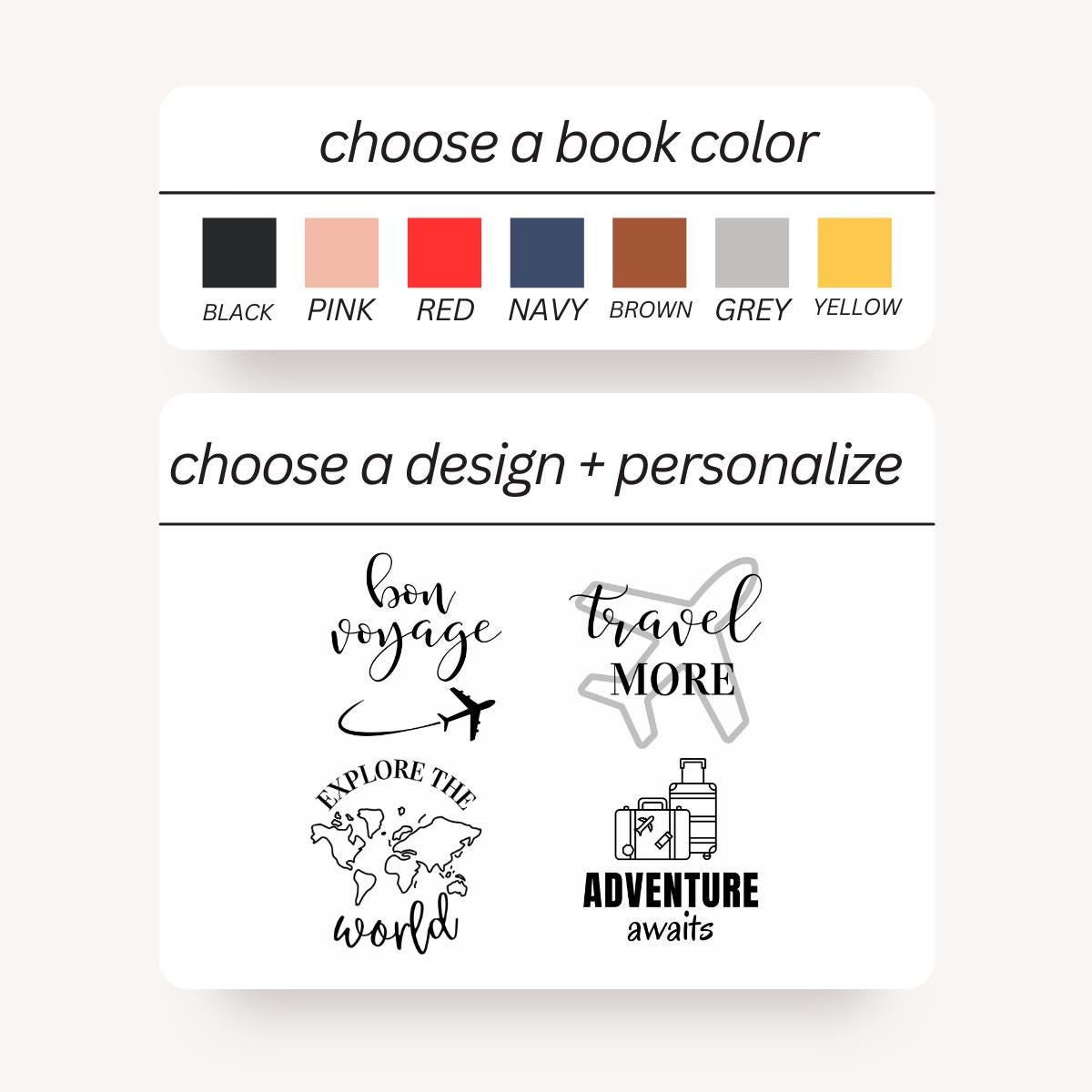 Custom Leather Passport Book Covers - Etsy