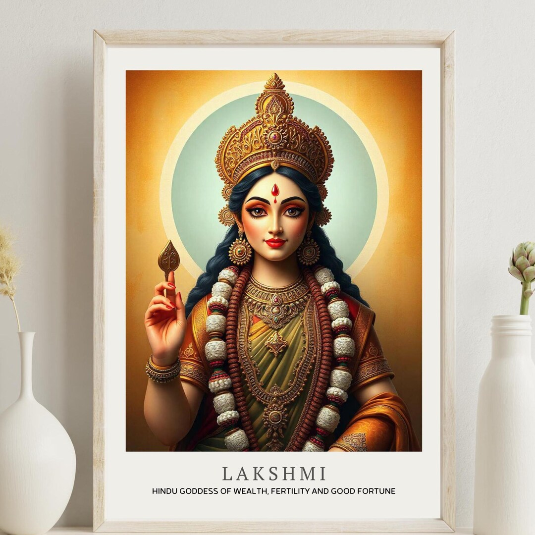 Lakshmi, Hindu Goddess of Wealth, Fertility and Good Fortune ...