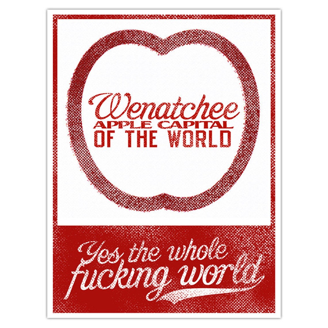 Wenatchee Apple Capital Sticker - Etsy