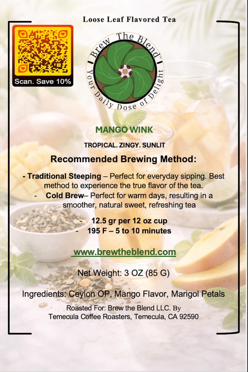 Mango Wink Loose-leaf Tea - Etsy