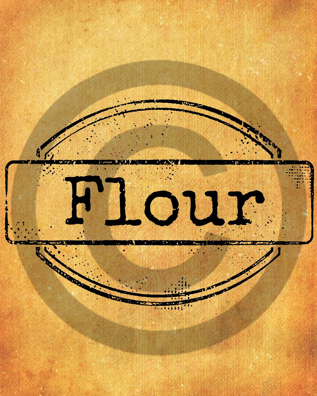 Flour, Label, Wall Art, Printable, Junk Journal Supplies, Scrapbooking ...
