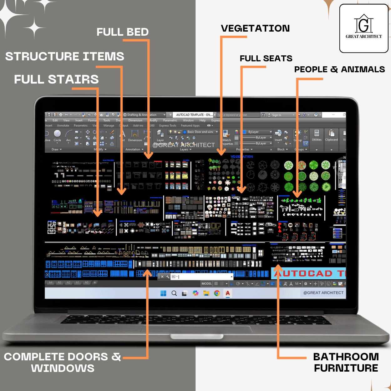Autocad Template Package + Free Update - Etsy