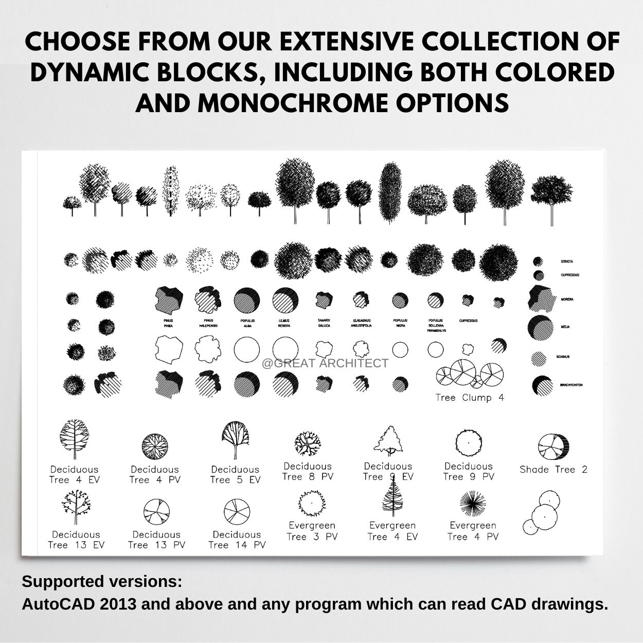 4999+ Vegetation Block Dwg - Etsy