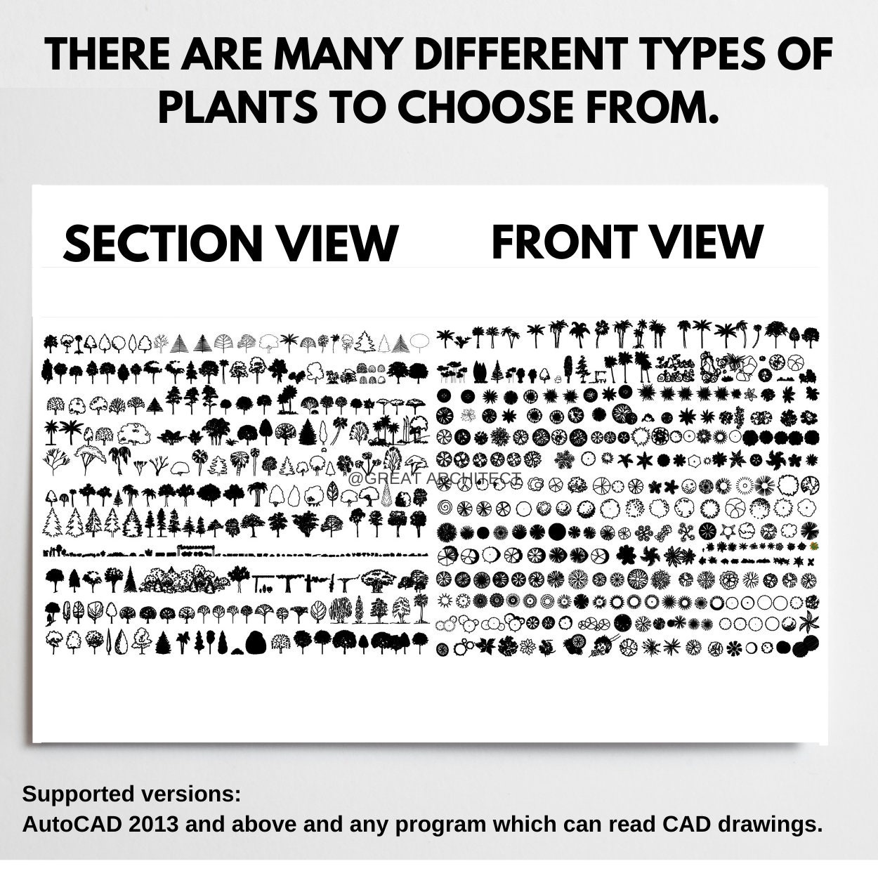 4999+ Vegetation Block Dwg - Etsy