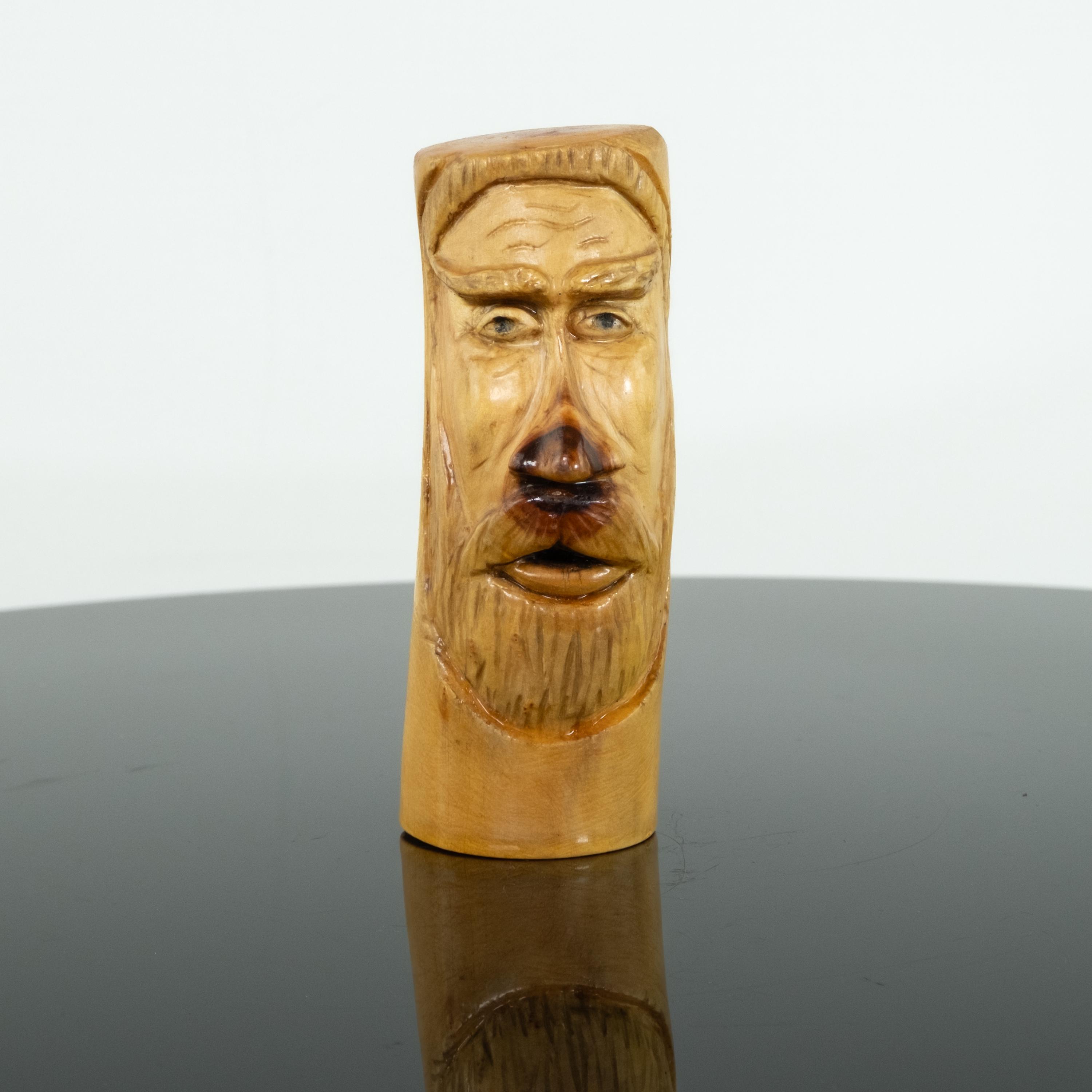 Hand-carved Wooden Face Sculpture – Unique Rustic Driftwood Art ...