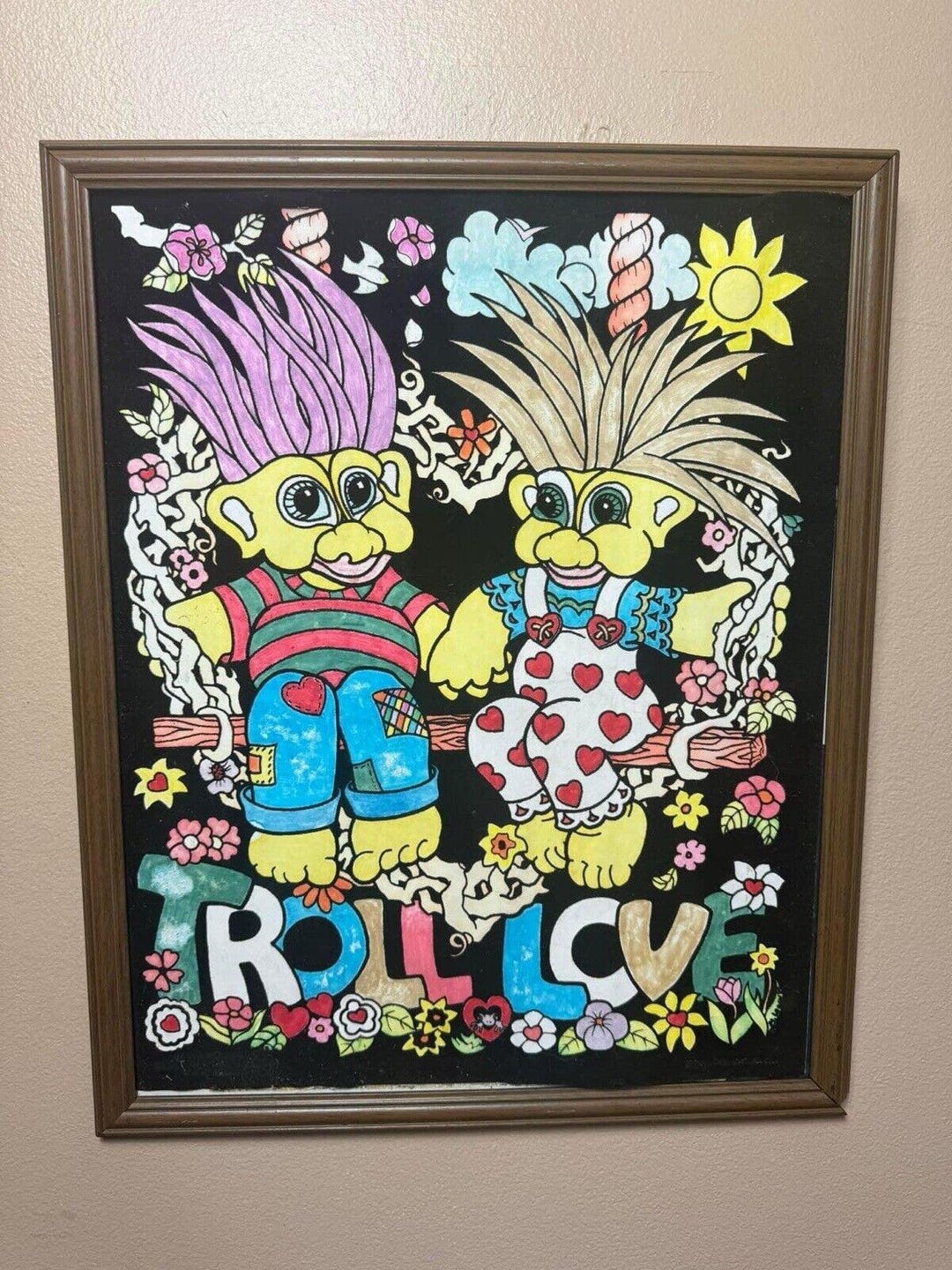 Troll Love Vintage Velvet Poster - Etsy