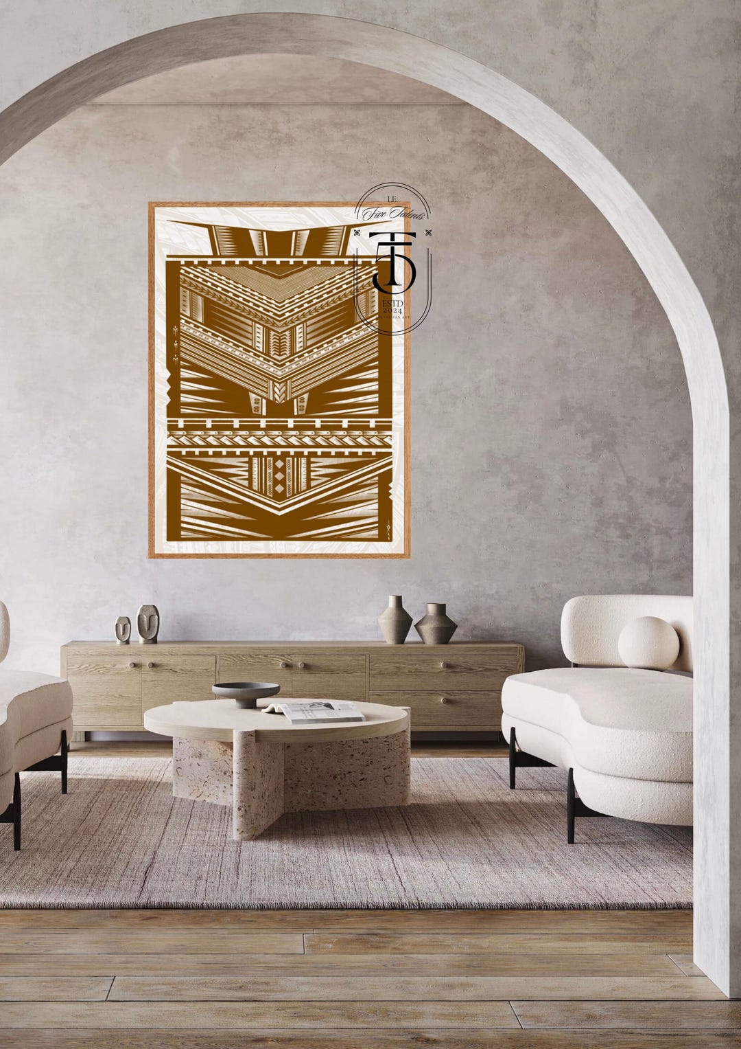 Samoan Tattoo Art Print: Tatau Measina Design (digital Download) - Etsy ...