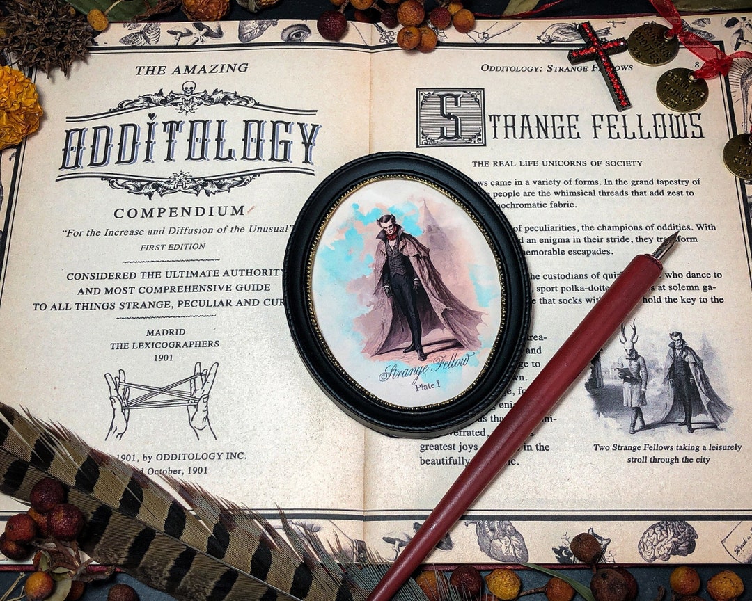 Victorian Vampire Small Frame, Dracula Weird Art Wall Decor - Etsy