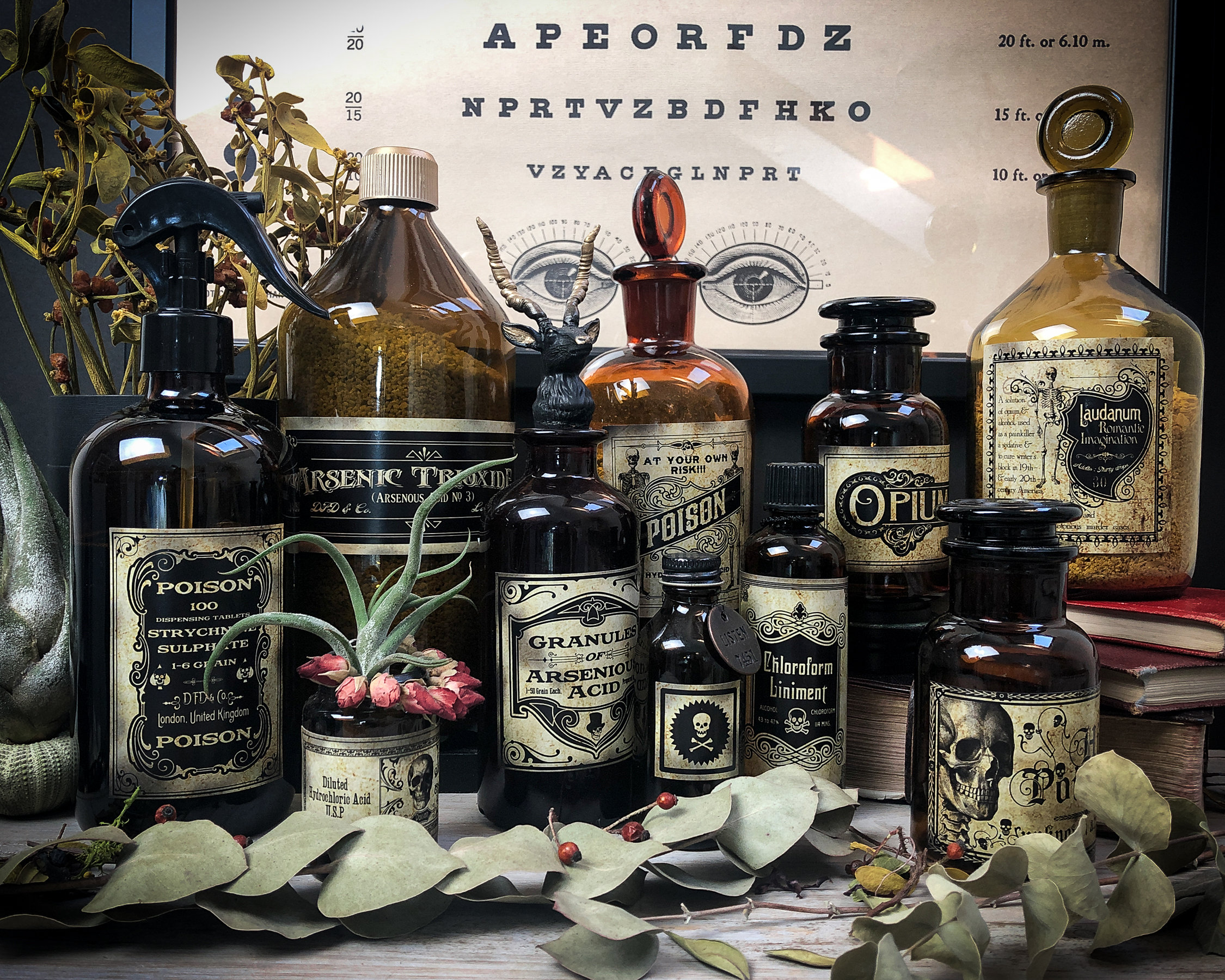 Vintage Poison Labels