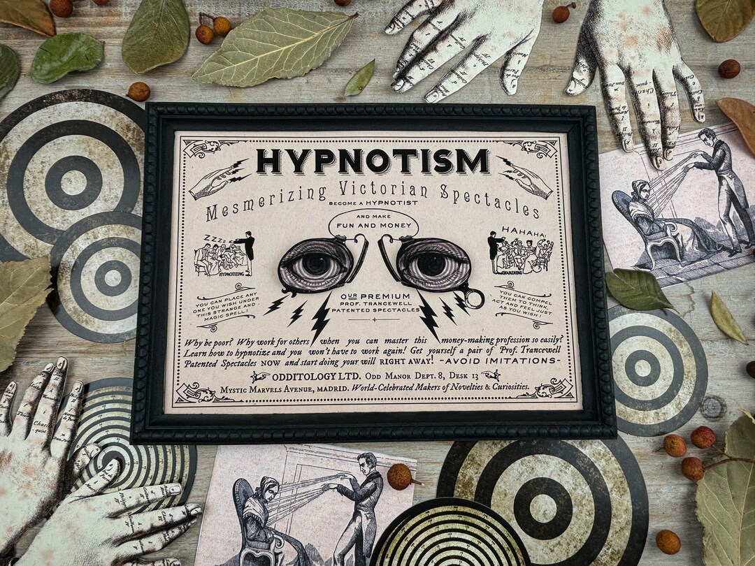 Vintage Eye Glasses Framed Print Victorian Advertising Wall Decor ...