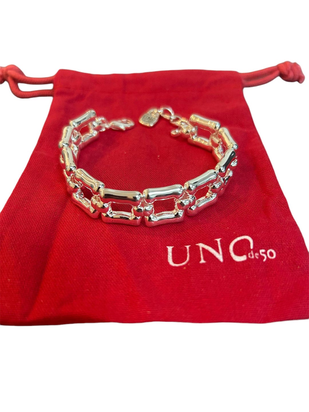 Uno De 50 Silver Chain Link Bracelet - Etsy