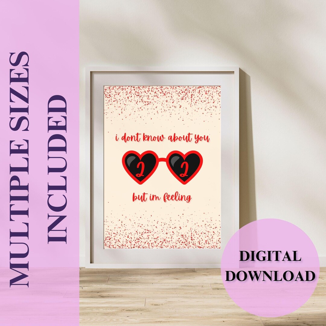 22 Red Taylor Swift Poster | Digital Wall Art | Digital Download Print ...