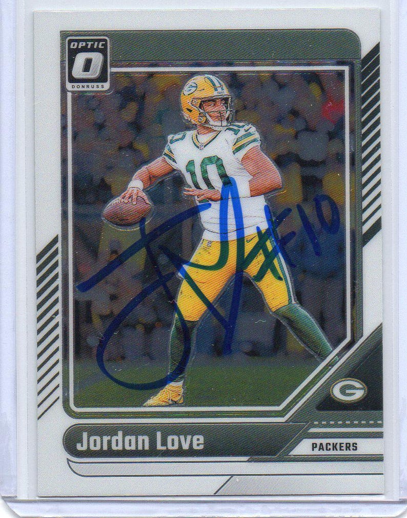 Signed Jordan Love Card Green Bay Packers - Etsy