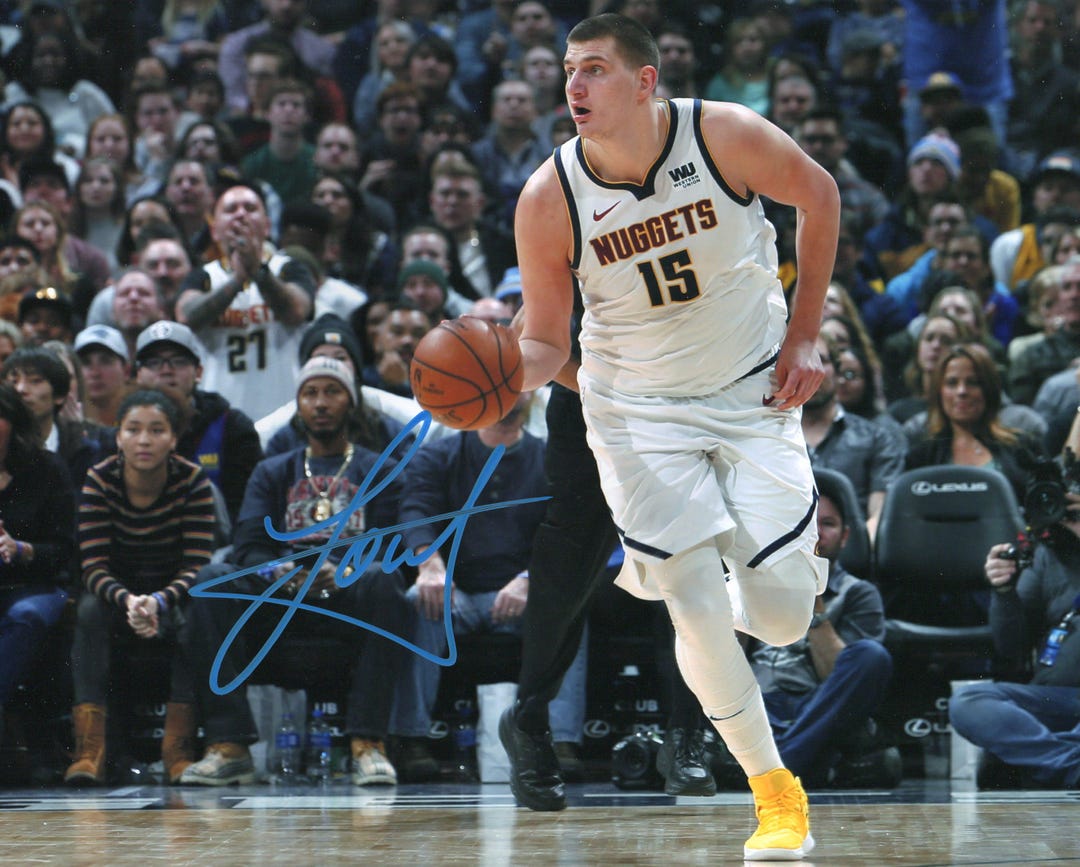 Signed Nikola Jokic 8 X 10 Photo Denver Nuggets Nice - Etsy