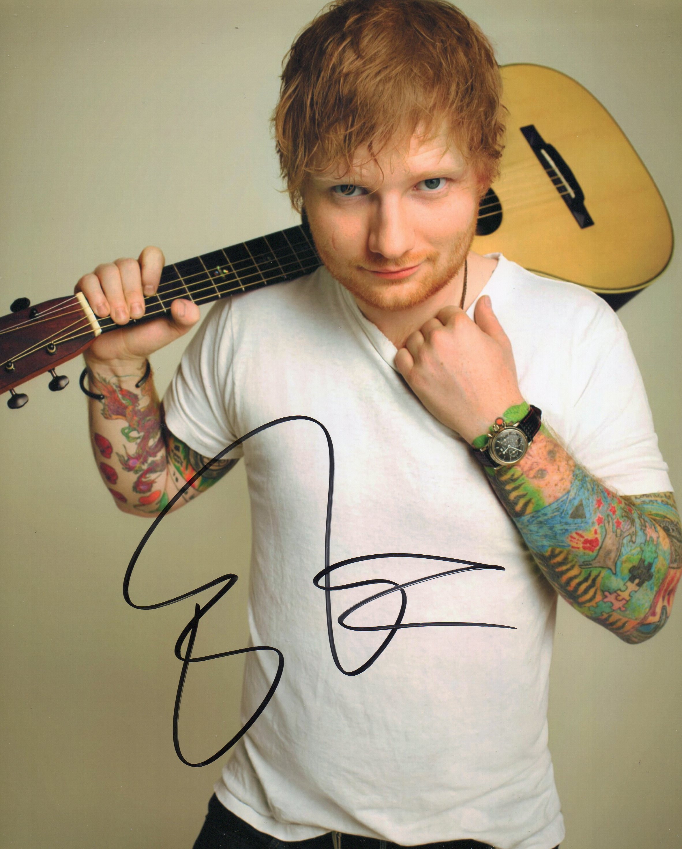 Signed Ed Sheeran 8 X 10 Photo Nice - Etsy