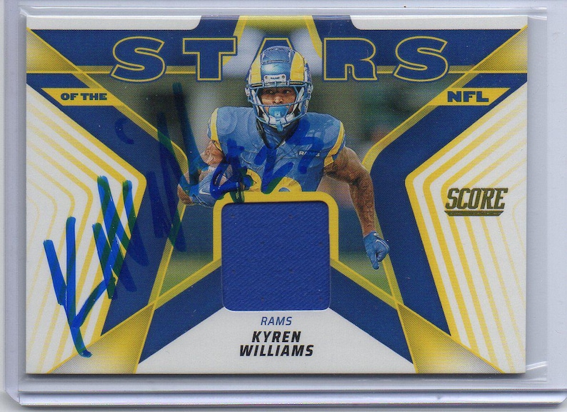 Signed Kyren Williams Jersey Card Los Angeles Rams - Etsy
