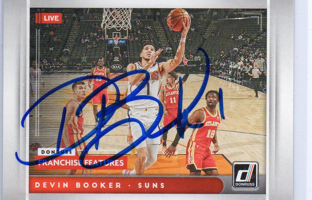 Signed Devin Booker Card Phoenix Suns Very Nice - Etsy