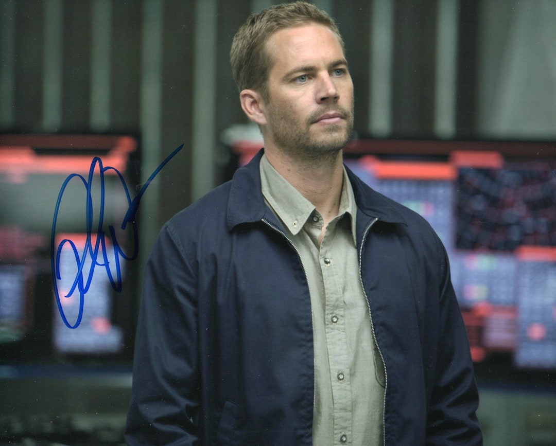 Signed Paul Walker 8 X 10 Photo the Fast & the Furious - Etsy