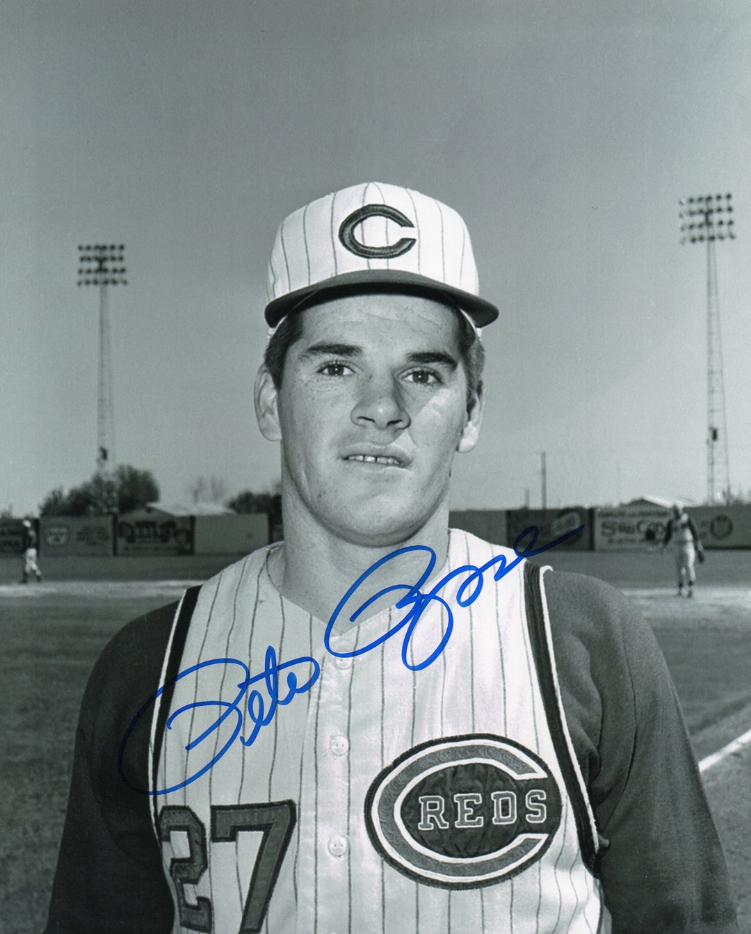 Signed Pete Rose 8 X 10 Photo Reds - Etsy