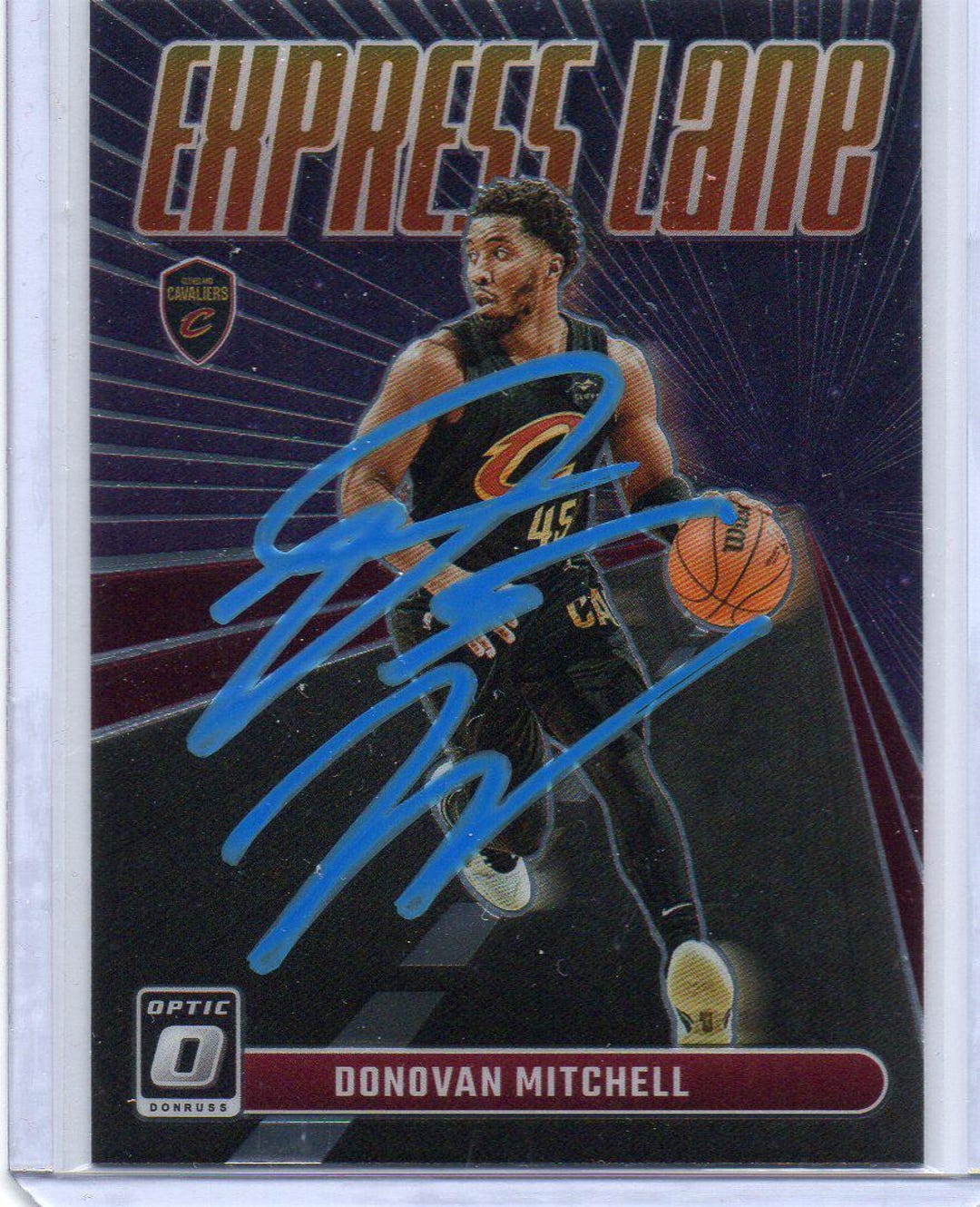 Signed Donovan Mitchell Card Cleveland Cavaliers - Etsy