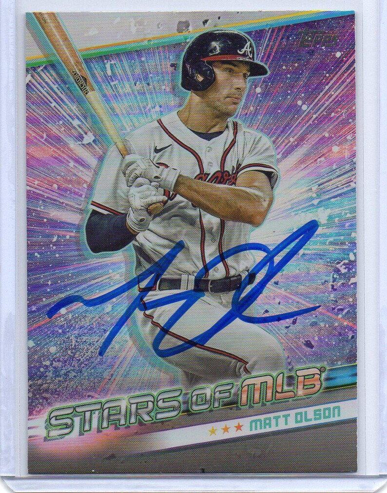 Signed Matt Olson Card Atlanta Braves Very Nice - Etsy