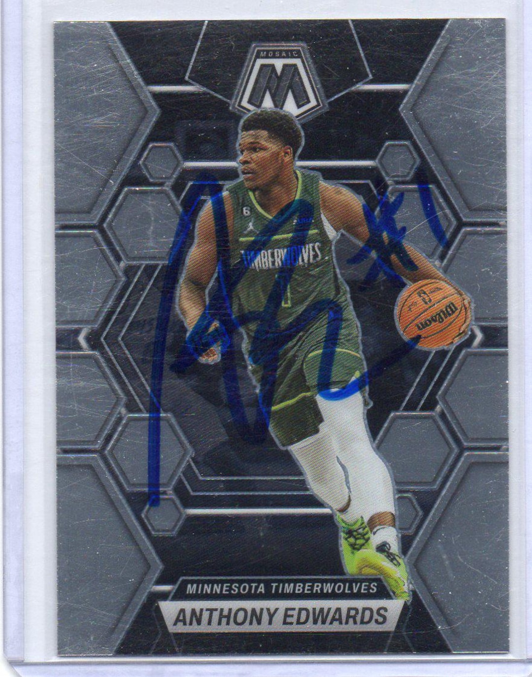 Signed Anthony Edwards Card Minnesota Timberwolves - Etsy