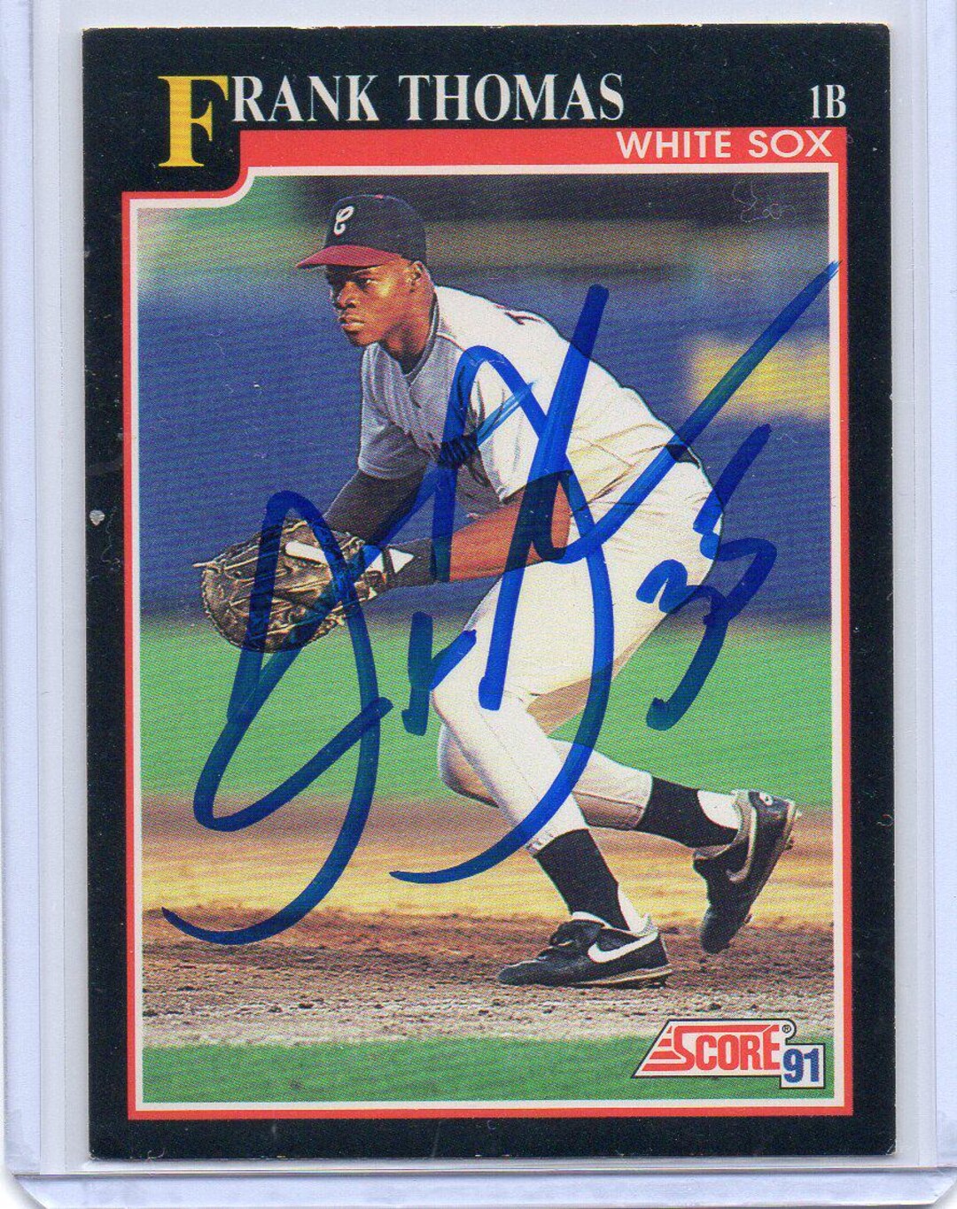 Signed Frank Thomas Card White Sox - Etsy
