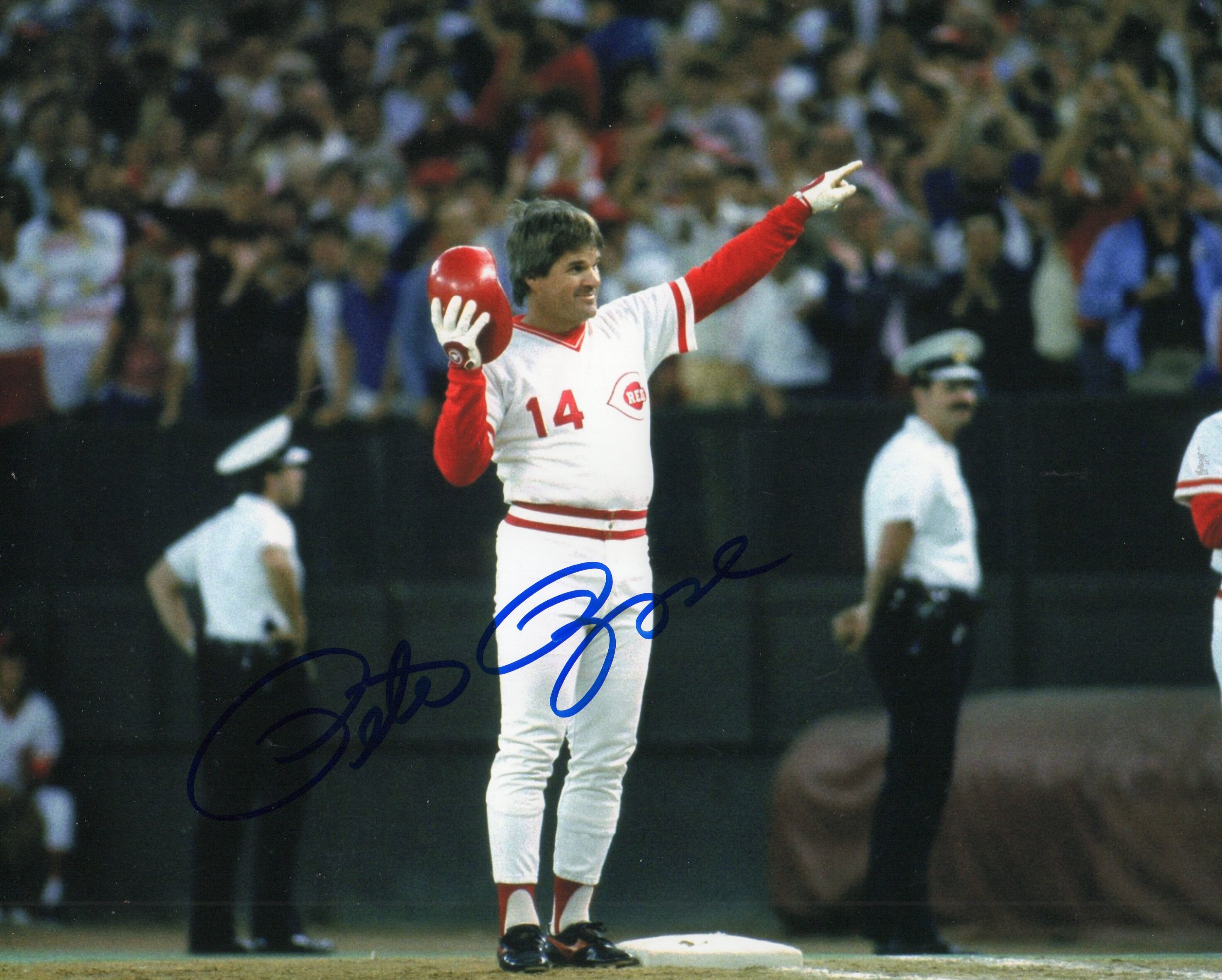 Signed Pete Rose 8 X 10 Photo Reds - Etsy