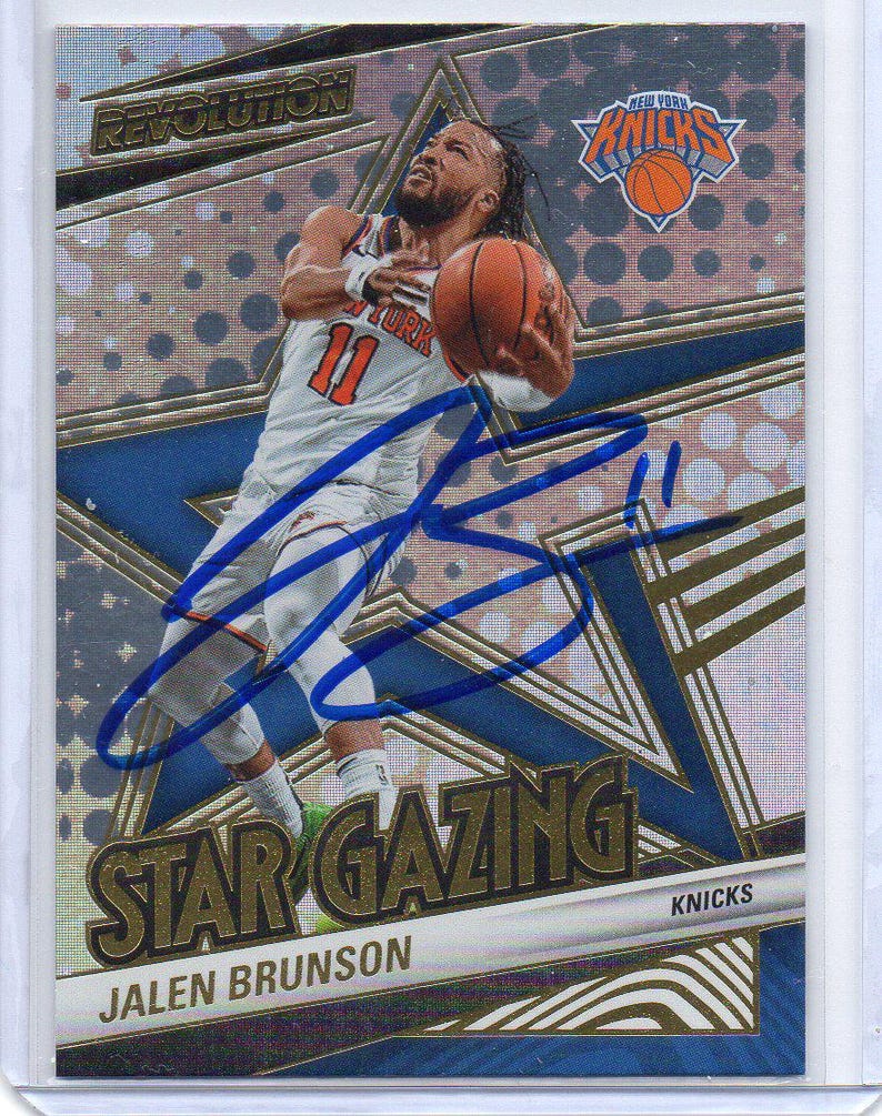 Signed Jalen Brunson Card New York Knicks Nice - Etsy