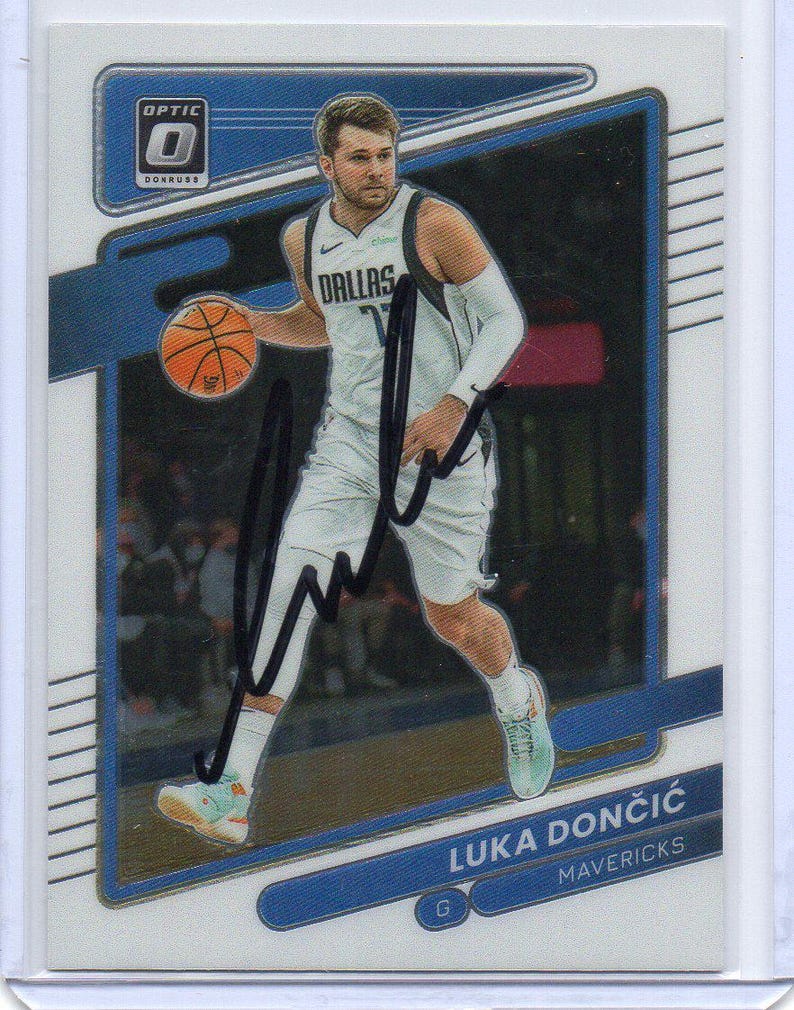 Signed Luka Doncic Card Dallas Mavericks - Etsy
