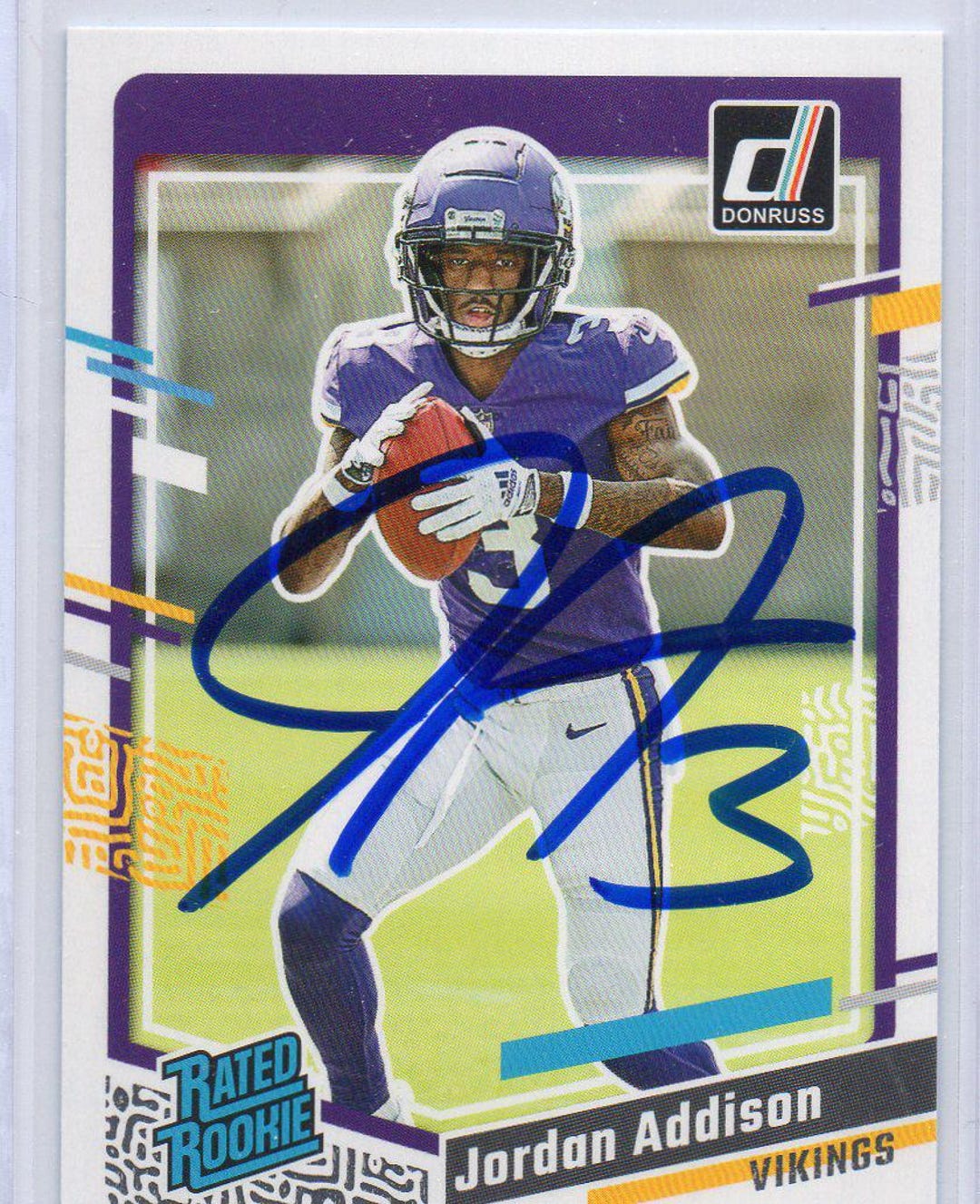 Signed Jordan Addison Card Minnesota Vikings - Etsy