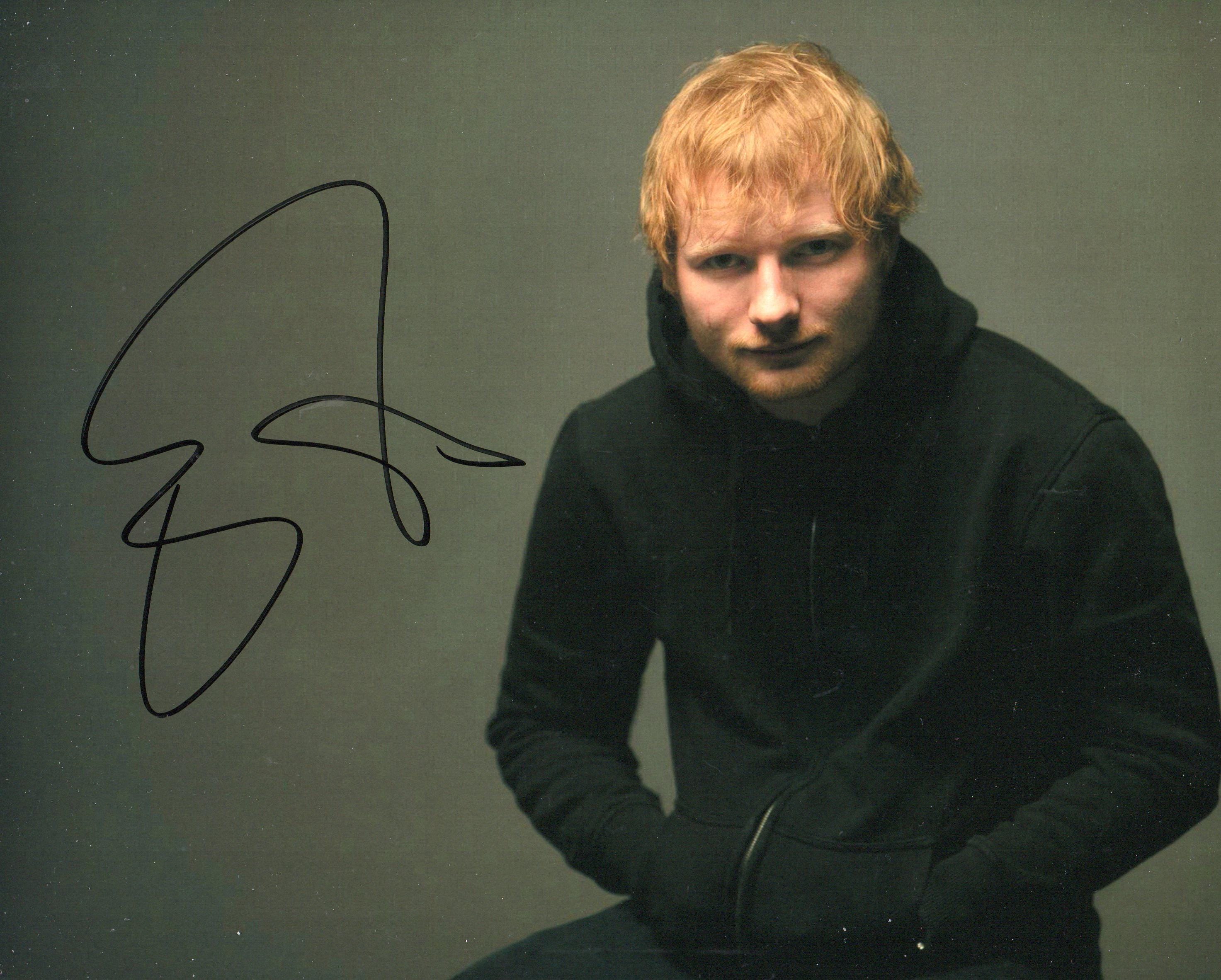 Signed Ed Sheeran 8 X 10 Photo - Etsy