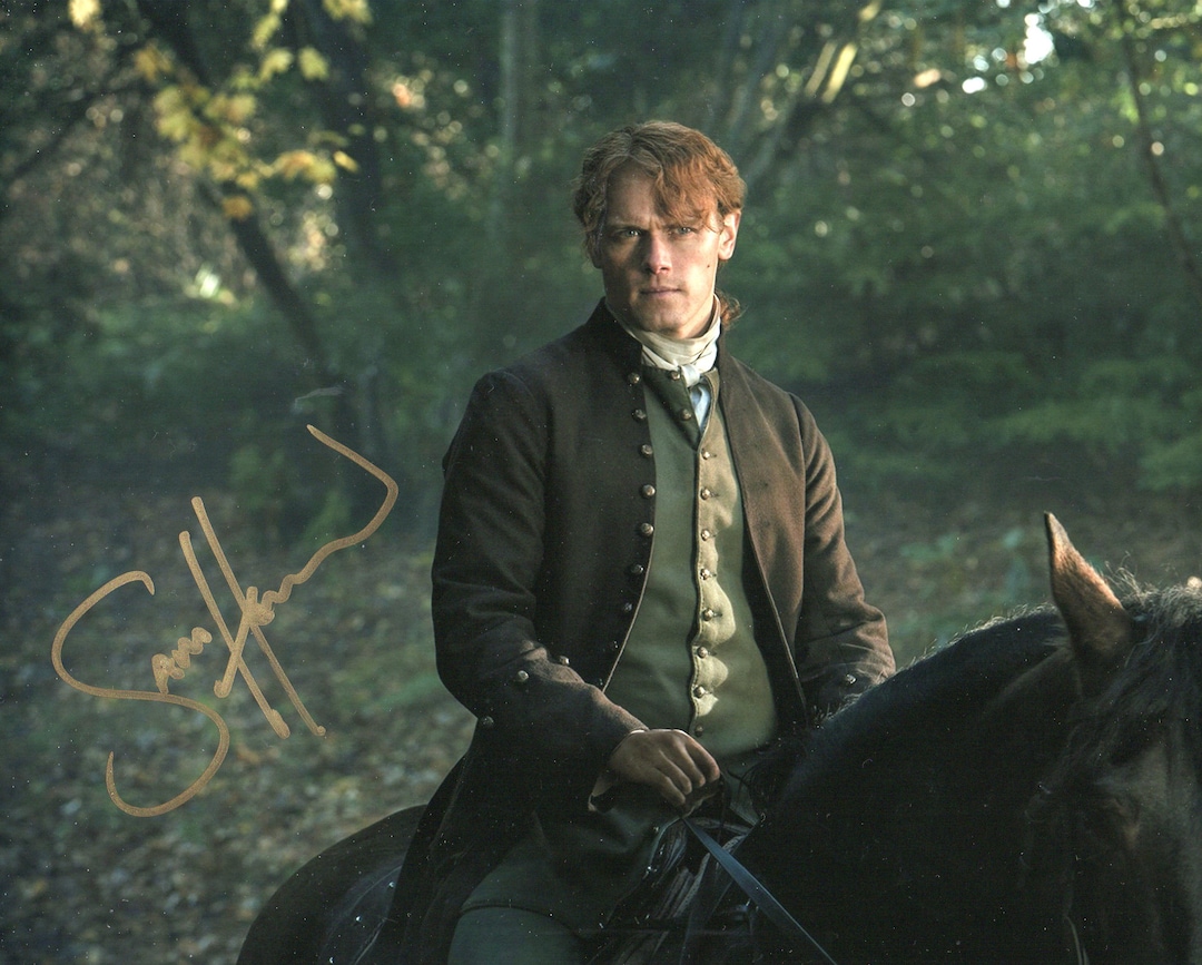 Signed Sam Heughan 8 X 10 Photo Outlander Sexy - Etsy