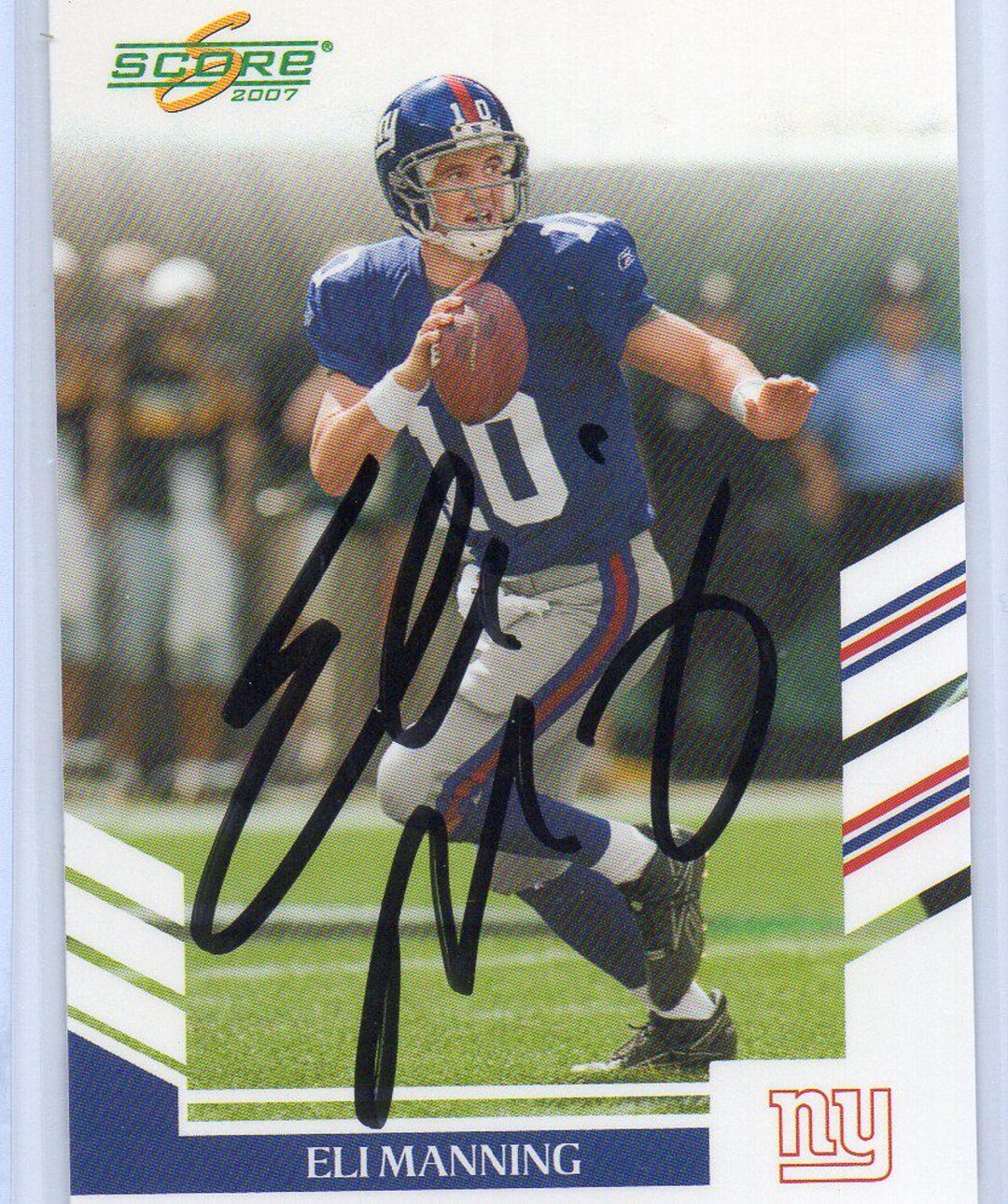 Signed Eli Manning Card New York Giants Nice - Etsy