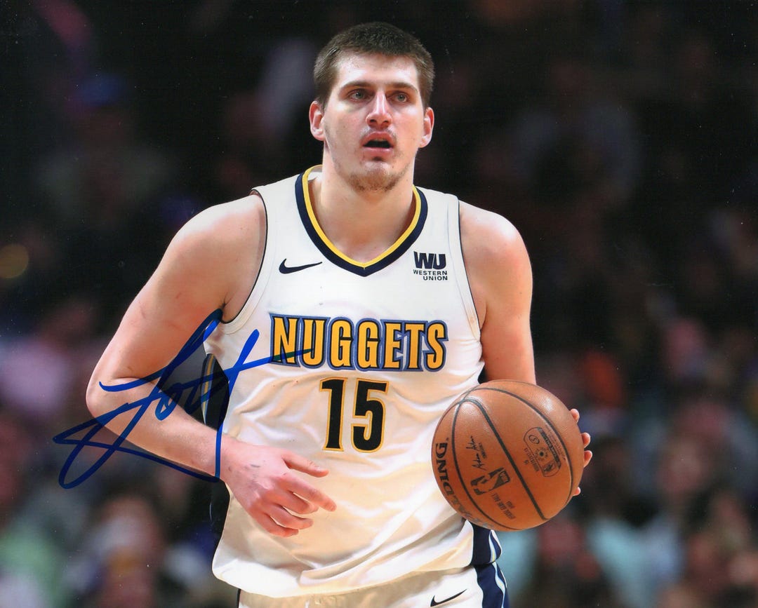 Signed Nikola Jokic 8 X 10 Photo Denver Nuggets Very Nice - Etsy