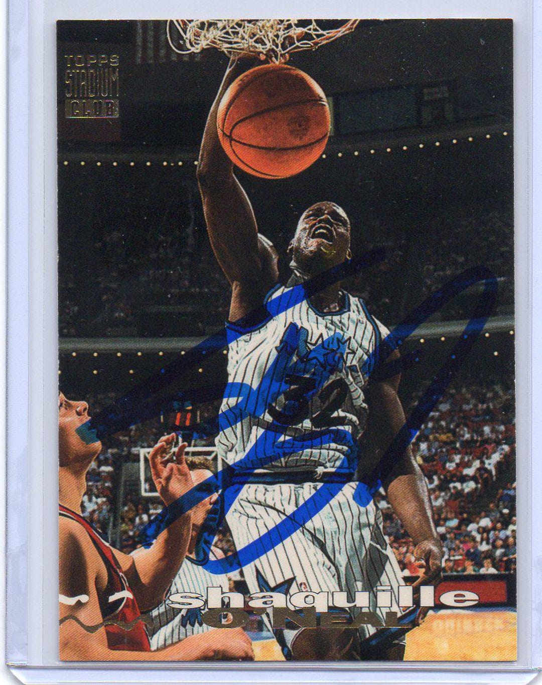 Signed Shaquille O'neal Card Orlando Magic Nice - Etsy