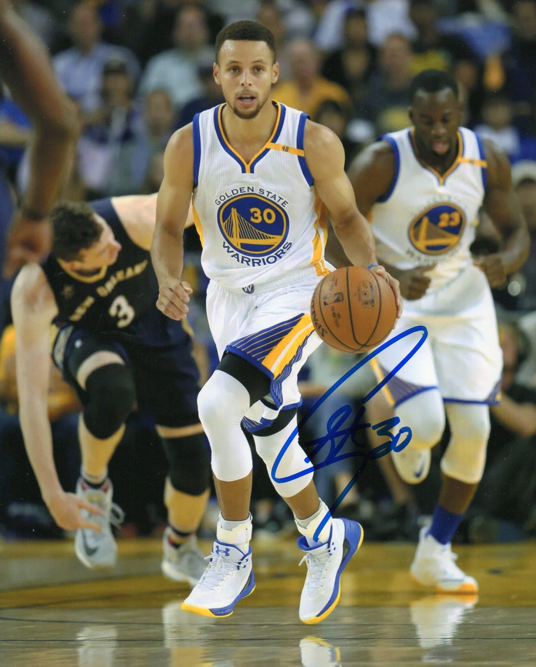 Signed Steph Curry 8 X 10 Photo Golden State Warriors Very Nice - Etsy