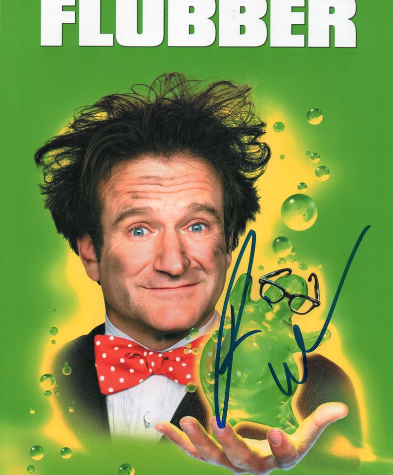 Signed Robin Williams 8 X 10 Photo Flubber - Etsy