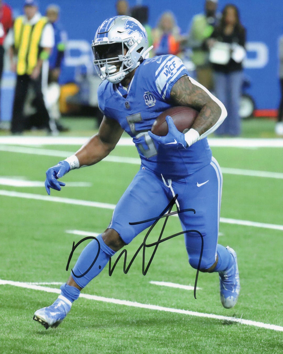 Signed David Montgomery 8 X 10 Photo Detroit Lions - Etsy