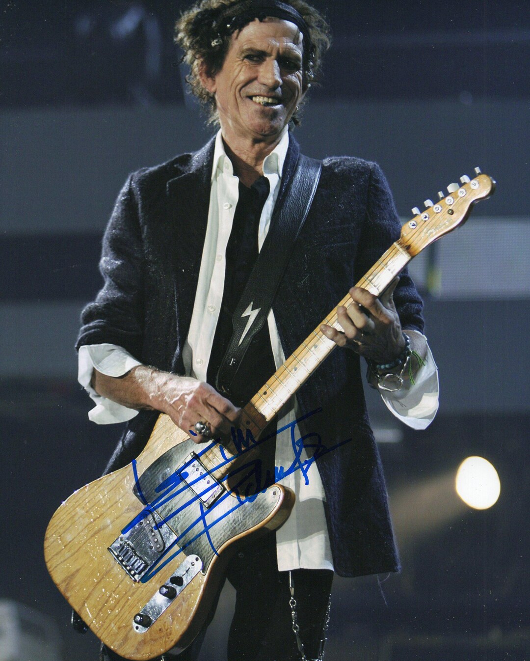 Signed Keith Richards 8 X 10 Photo Rolling Stones - Etsy
