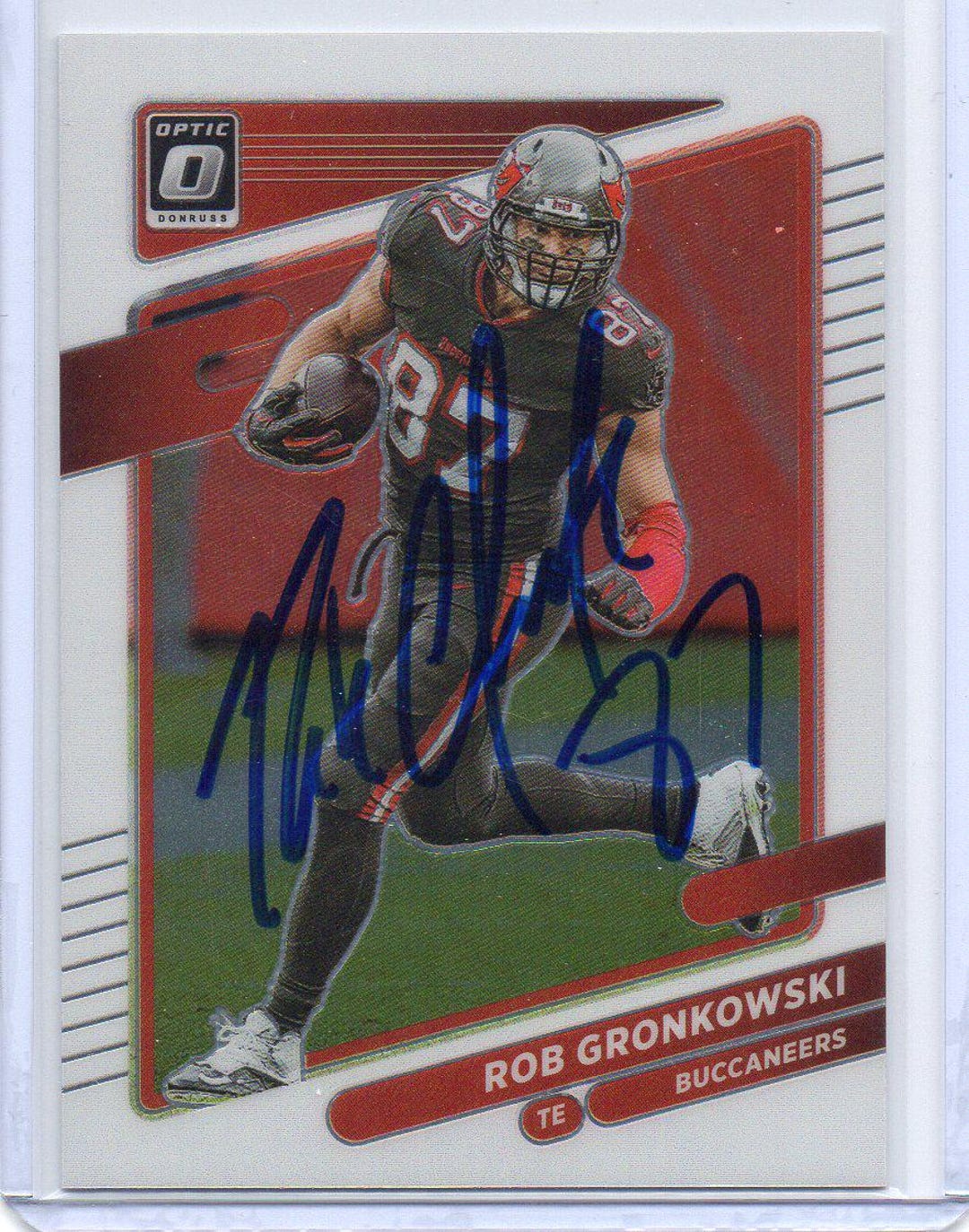 Signed Rob Gronkowski Card Tampa Bay Buccaneers Very Nice - Etsy