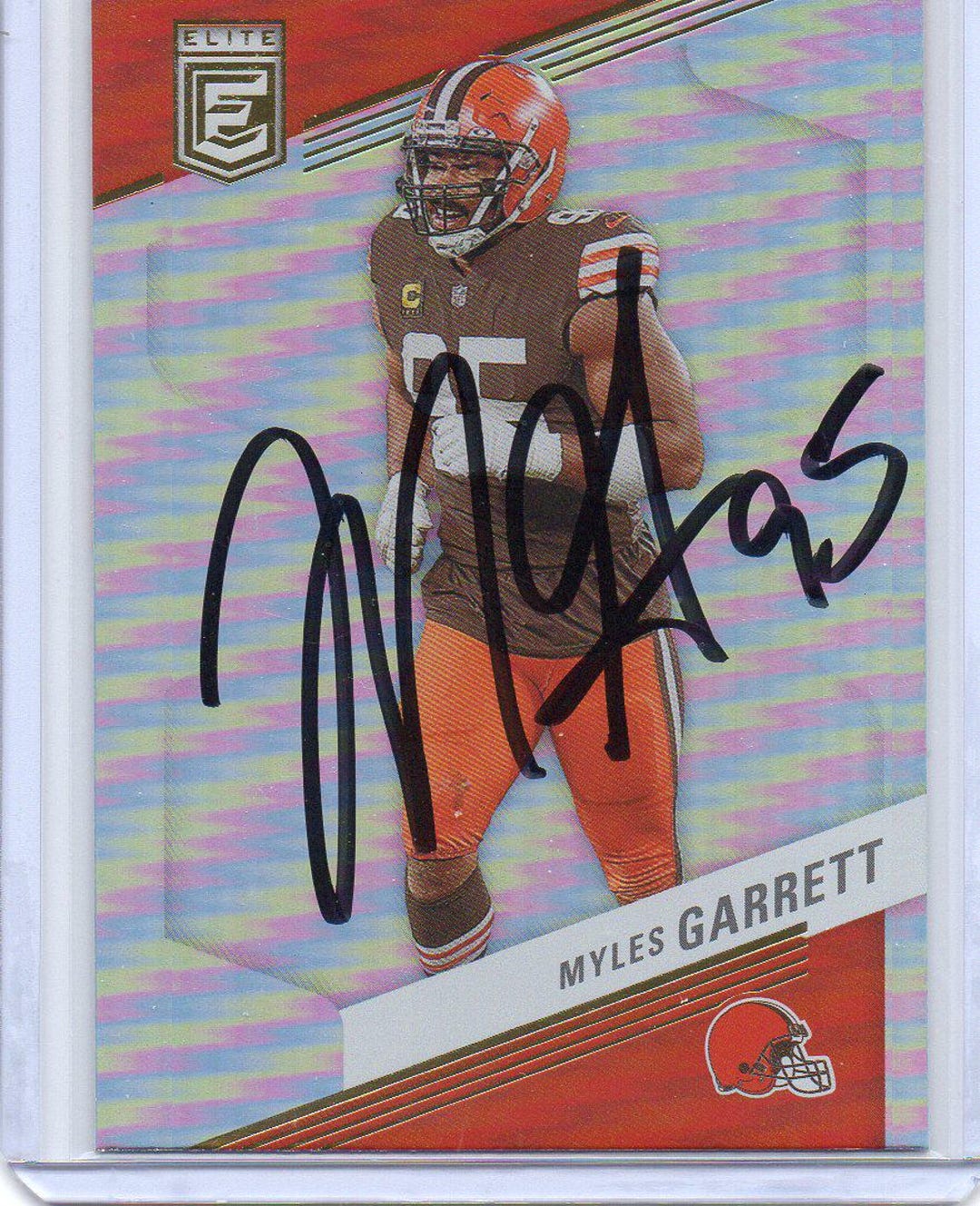 Signed Myles Garrett Card Cleveland Browns Really Nice - Etsy