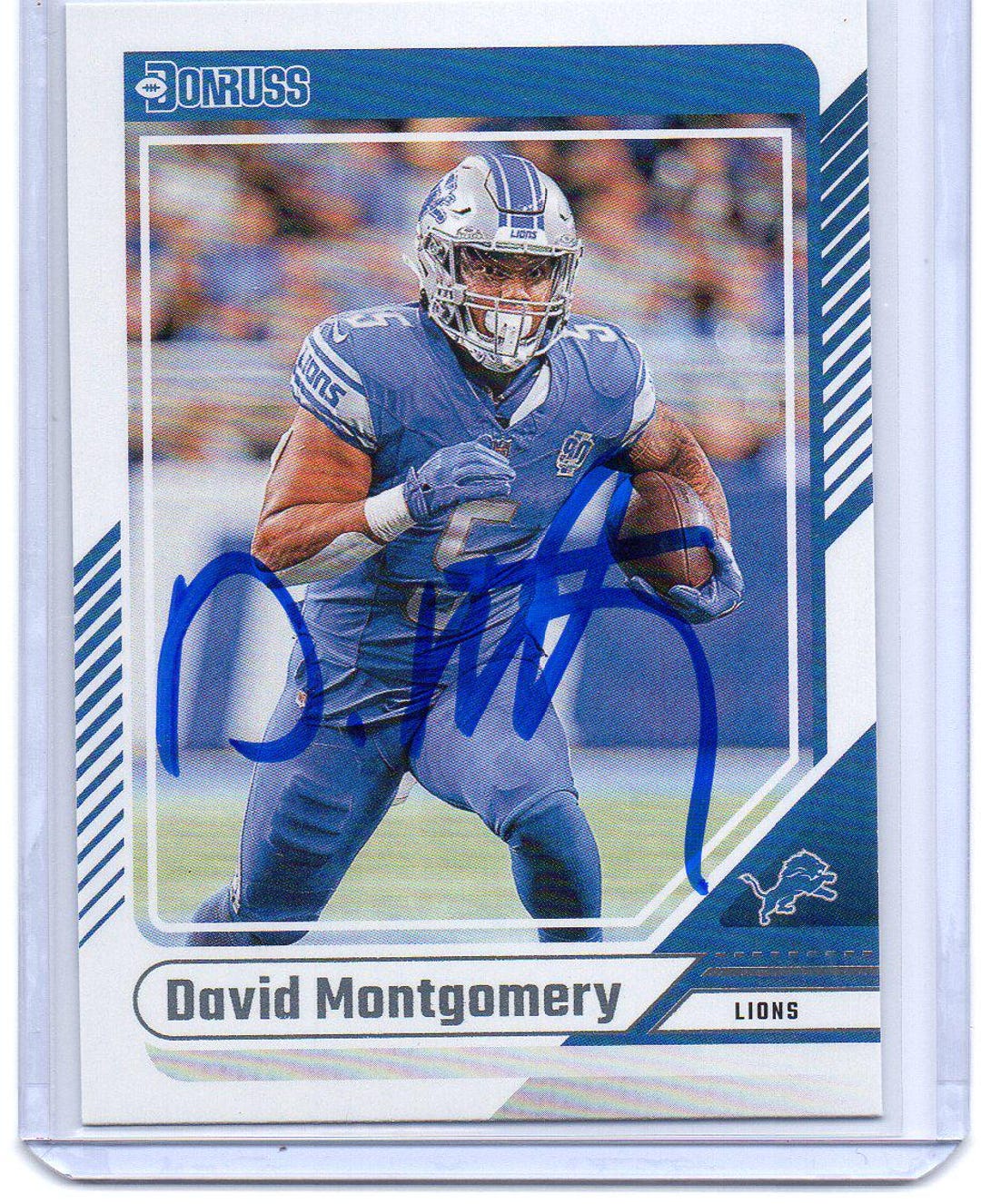Signed David Montgomery Card Detroit Lions Really Nice - Etsy