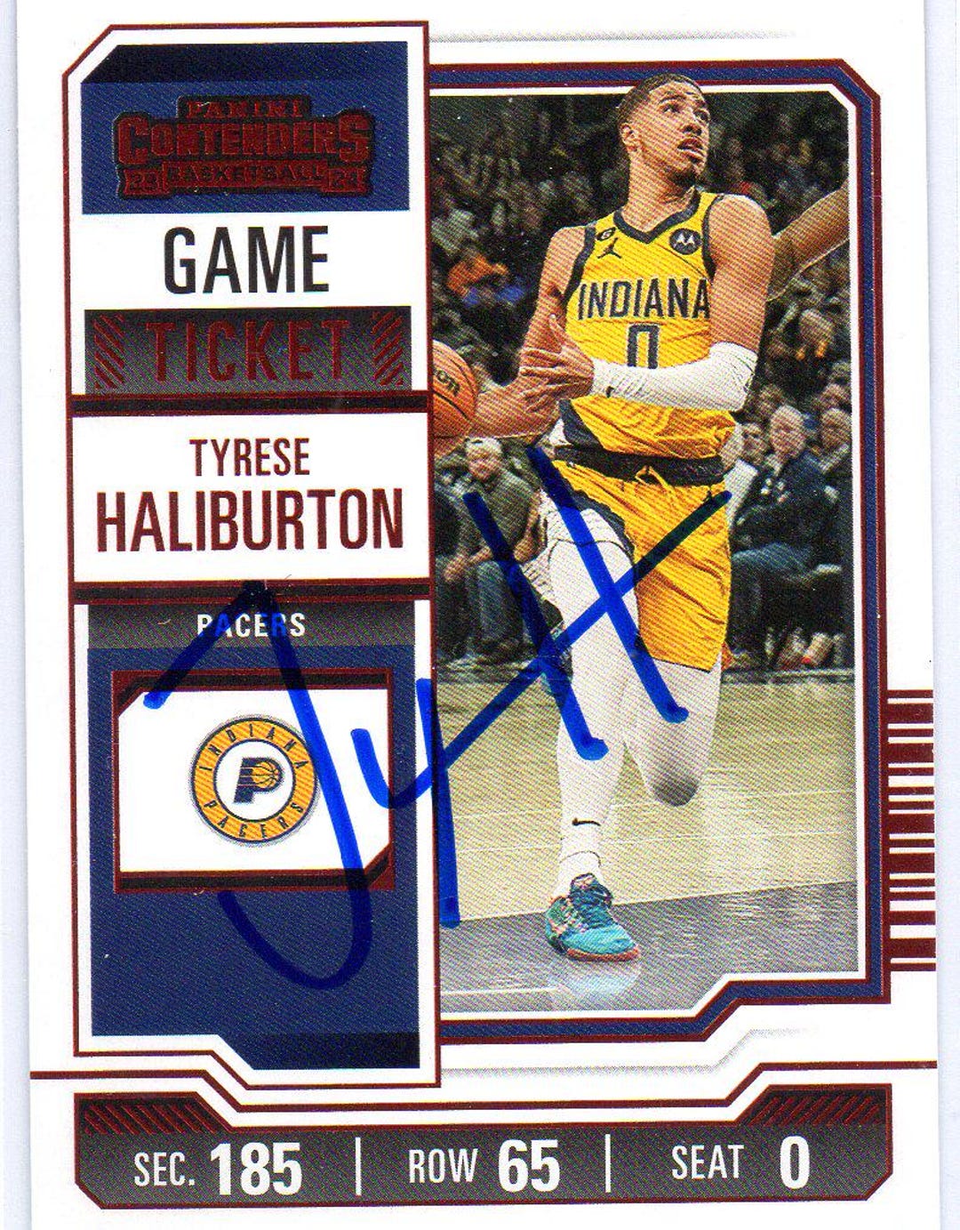 Signed Tyrese Haliburton Card Indiana Pacers - Etsy