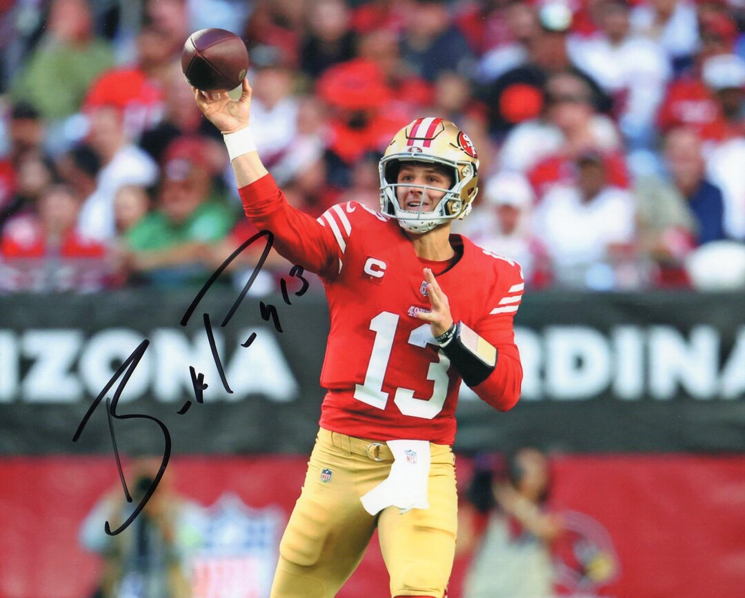 Signed Brock Purdy 8 X 10 Photo Niners - Etsy