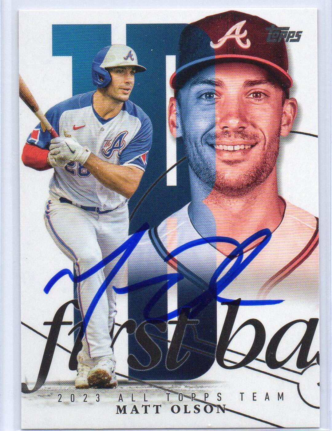 Signed Matt Olson Card Atlanta Braves - Etsy