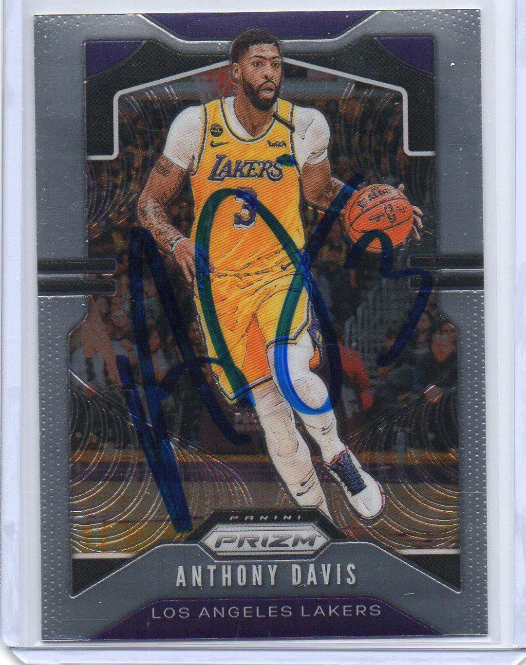 Signed Anthony Davis Card Lakers Very Nice - Etsy
