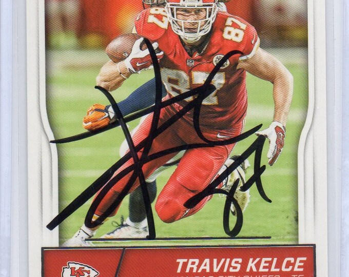 Signed Travis Kelce Card Chiefs Nice - Etsy