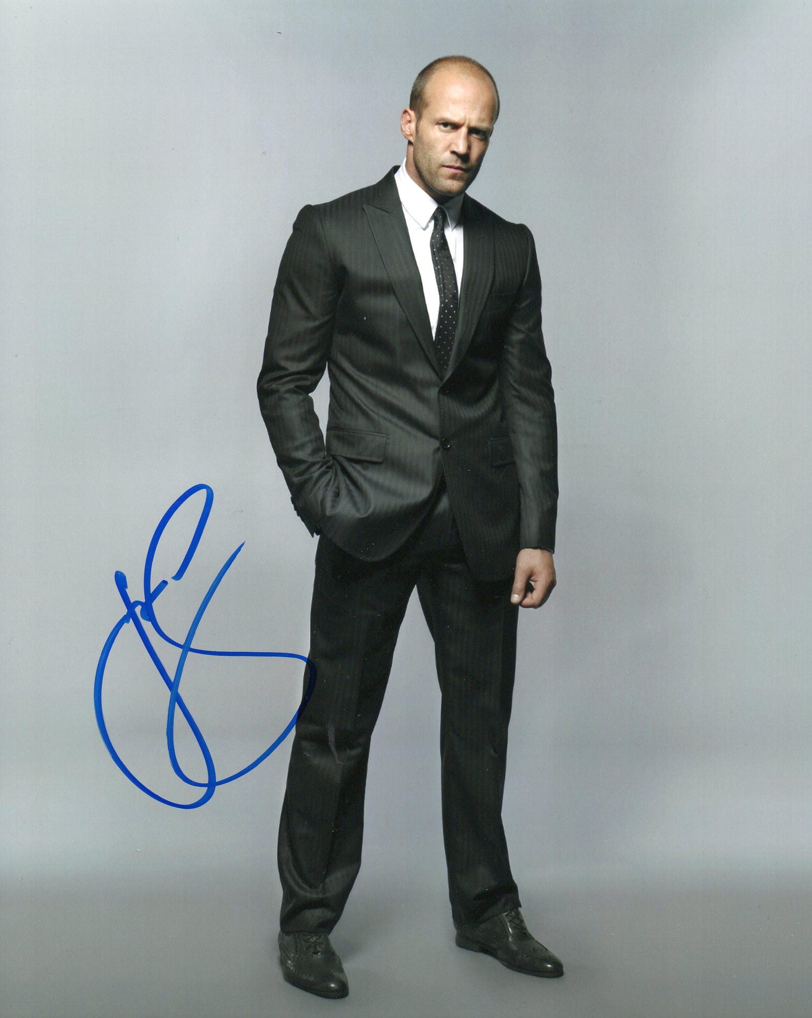 Signed Jason Statham 8 X 10 Photo the Meg Fast & Furious Expendables ...